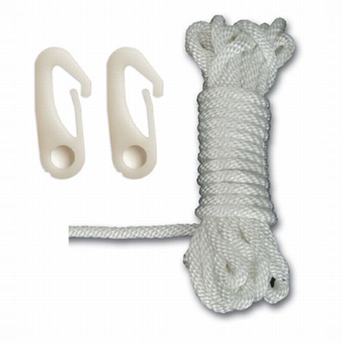 Halyard Rope With 2 Nylon Clips